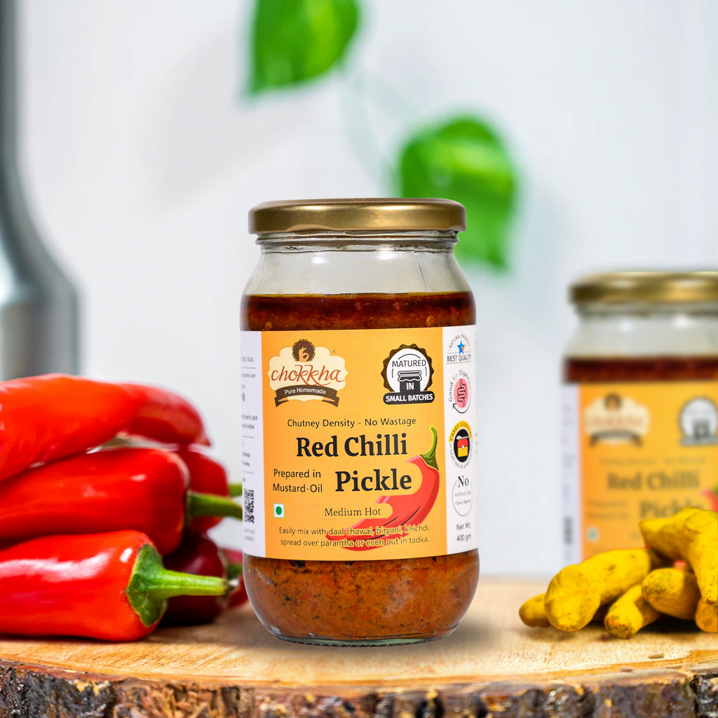 Red Chilli Pickle – Spicy Lal Mirch Achar | Buy Online | Chokkha ...